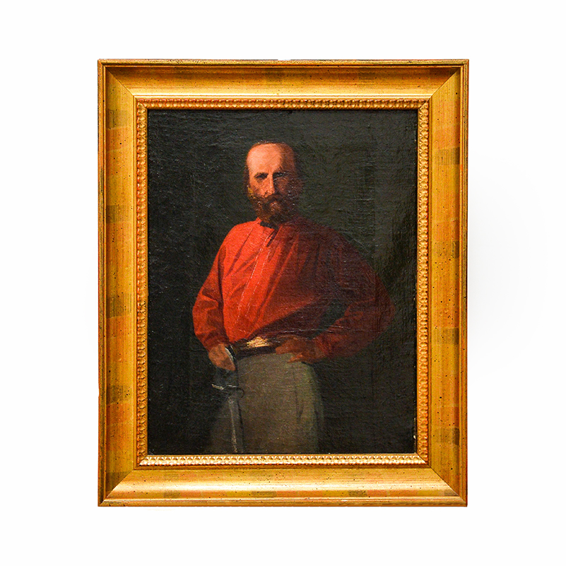 "Garibaldi" - Olio su tela di Teofilo Patini | Beggi Antichità