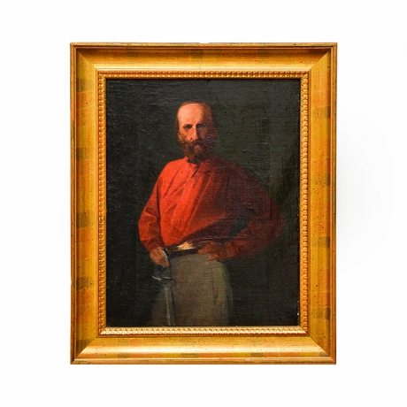 "Garibaldi" - Olio su tela di Teofilo Patini | Beggi Antichità