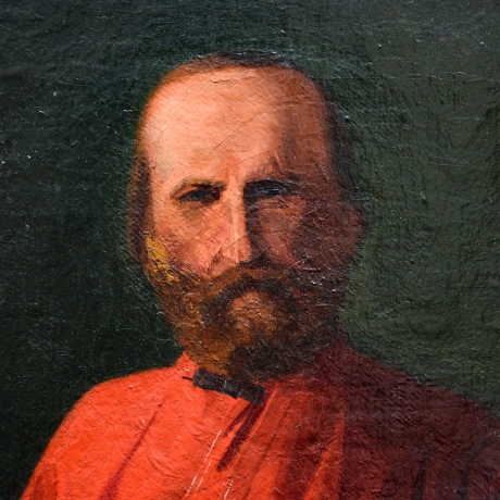 "Garibaldi" - Olio su tela di Teofilo Patini | Beggi Antichità